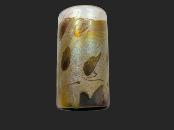 Abstract Modern Iridescent Studio Glass Vase Signed By Artist ...