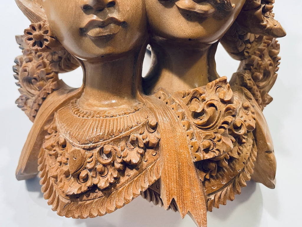 Rama Sita Hand Carved Walnut Statue Romeo Juliette of Bali – Designer ...