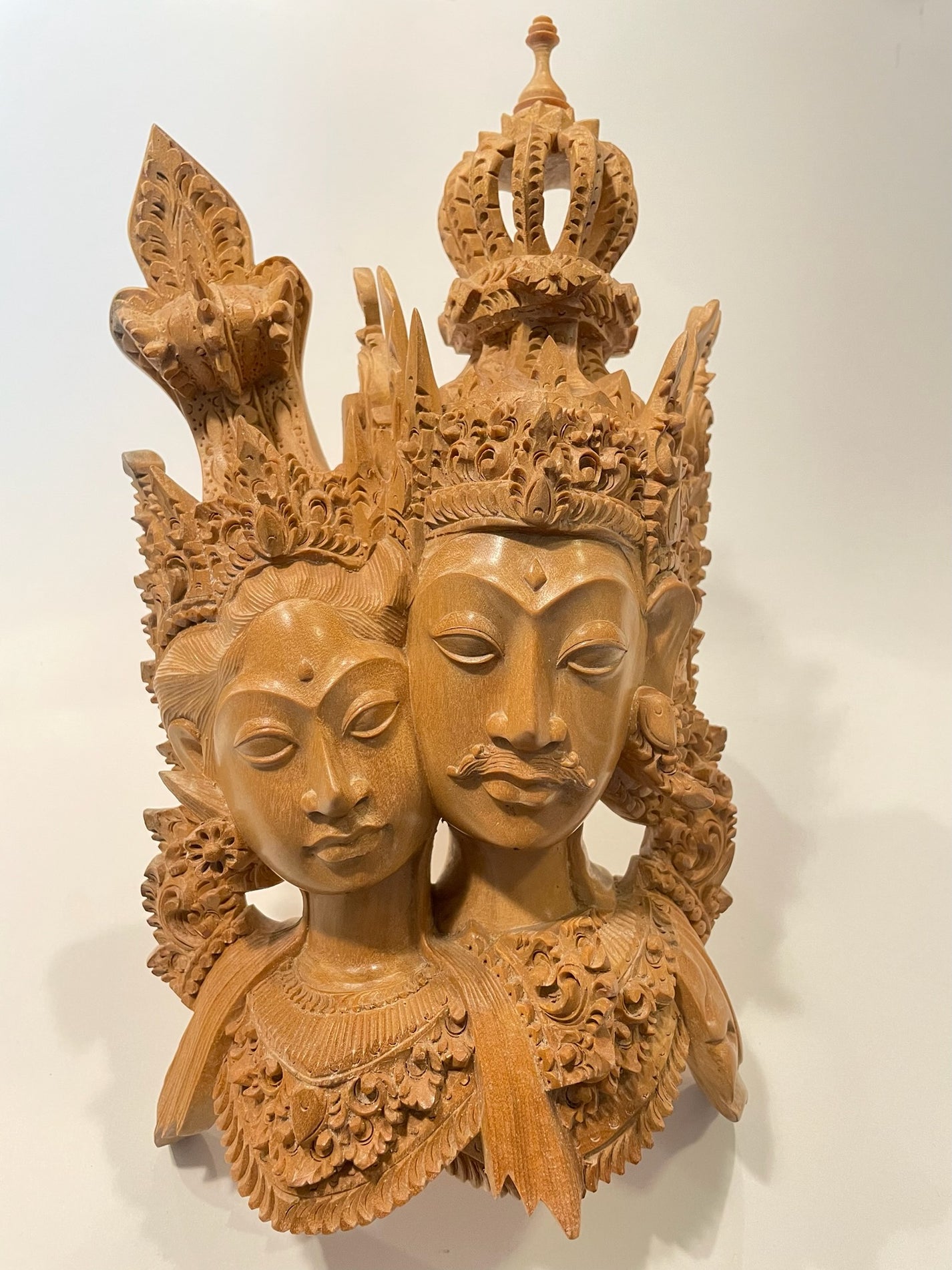 Rama Sita Hand Carved Walnut Statue Romeo Juliette of Bali – Designer ...