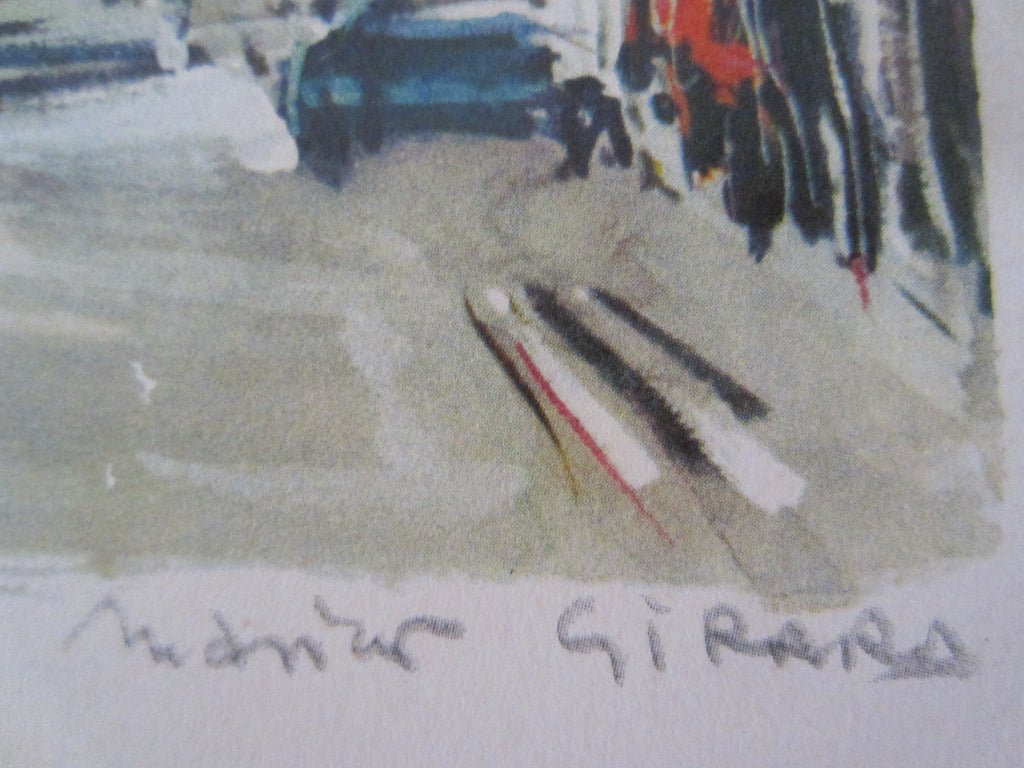Marius Girard L Arc De Triomphe Impressionist Signature French Print ...