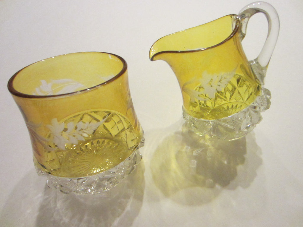 Diamond Cut Hand Decorated Yellow Starburst Crystal Set – Designer ...