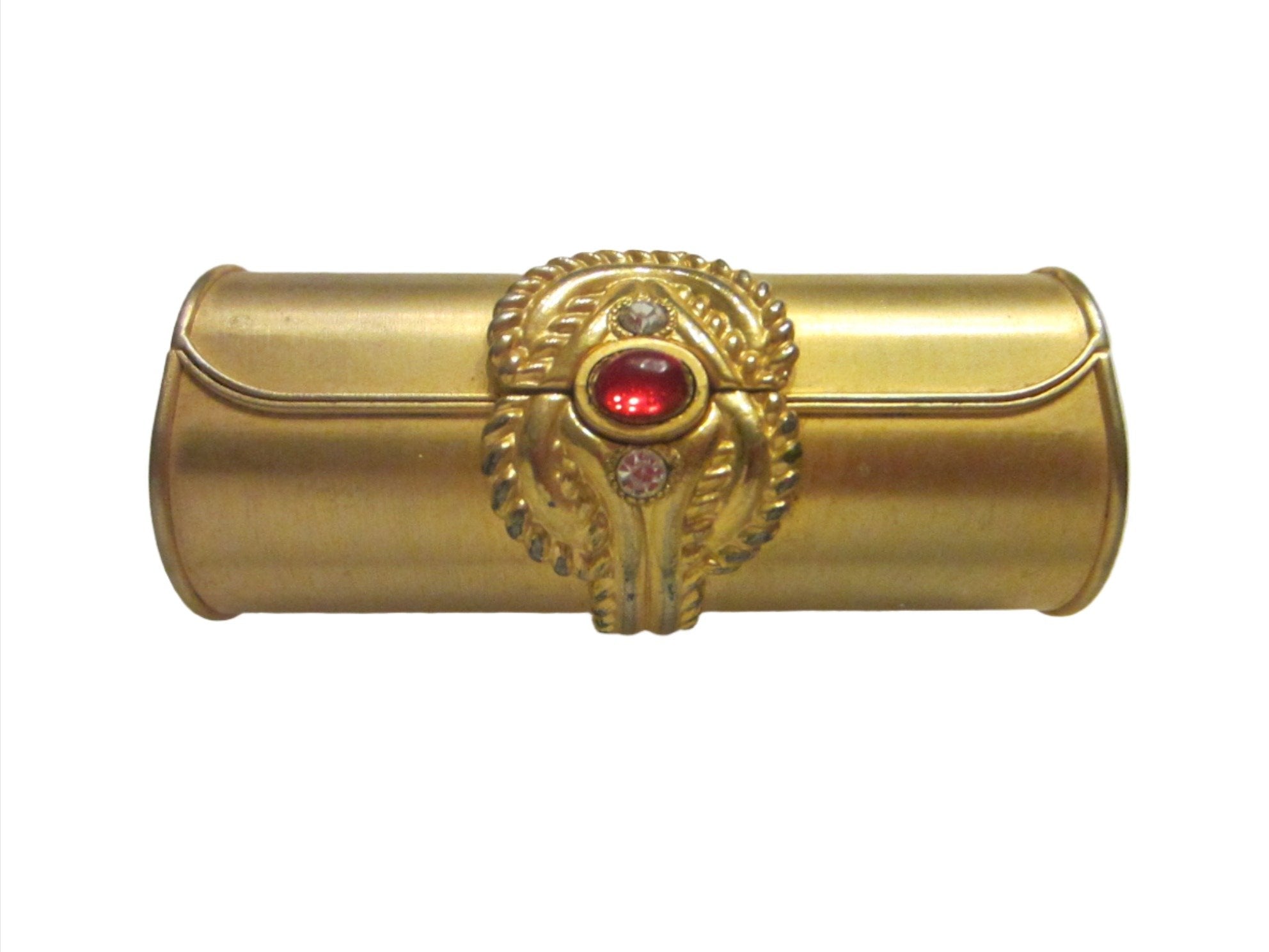 Princess Marcella Borghese Mirrored Compact Red Cabochon Closure ...