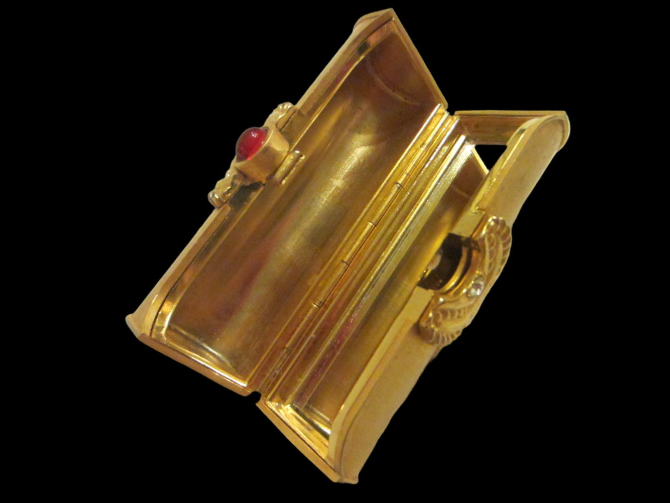 Princess Marcella Borghese Mirrored Compact Red Cabochon Closure ...