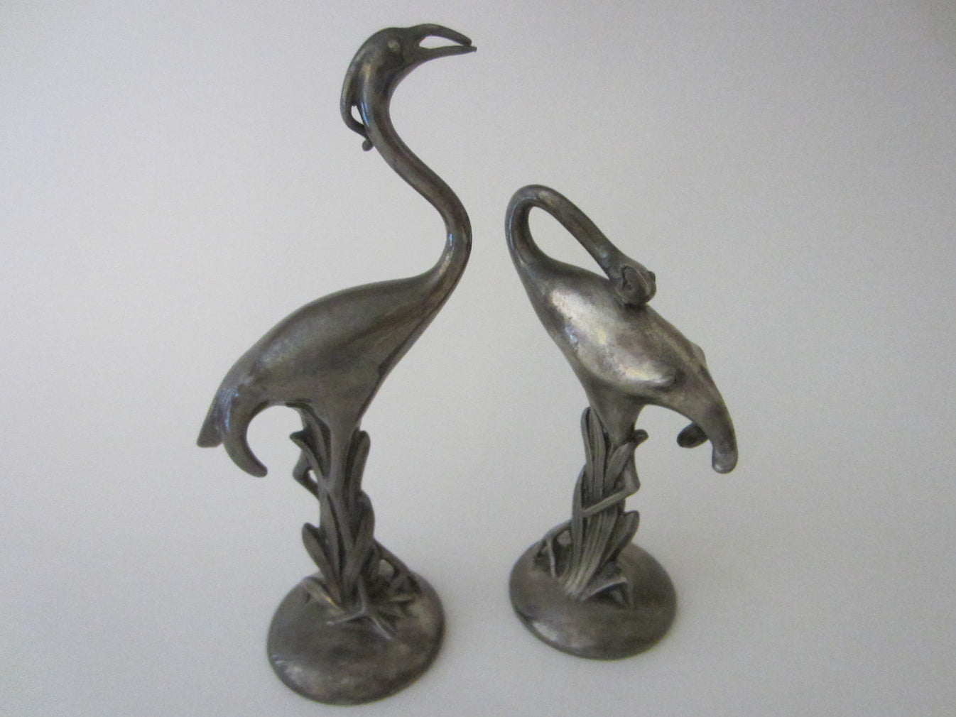 Weidlich Brothers Exotic Birds Signed Silver Plated Sculptures Made In ...