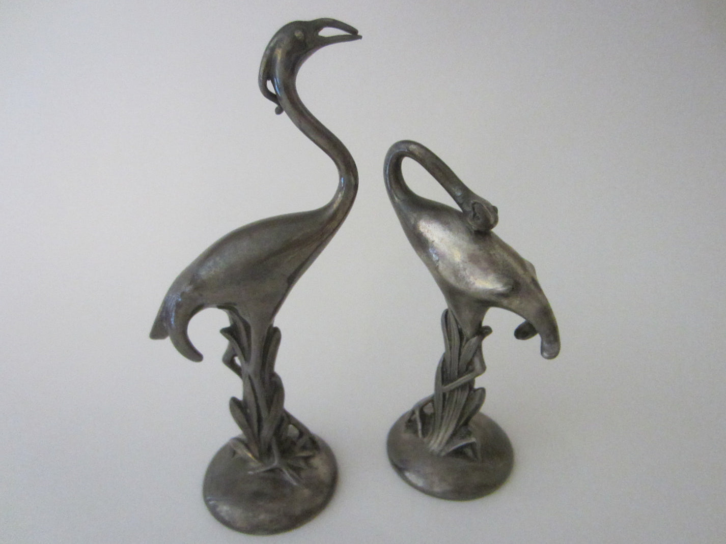 Weidlich Brothers Exotic Birds Signed Silver Plated Sculptures Made In ...