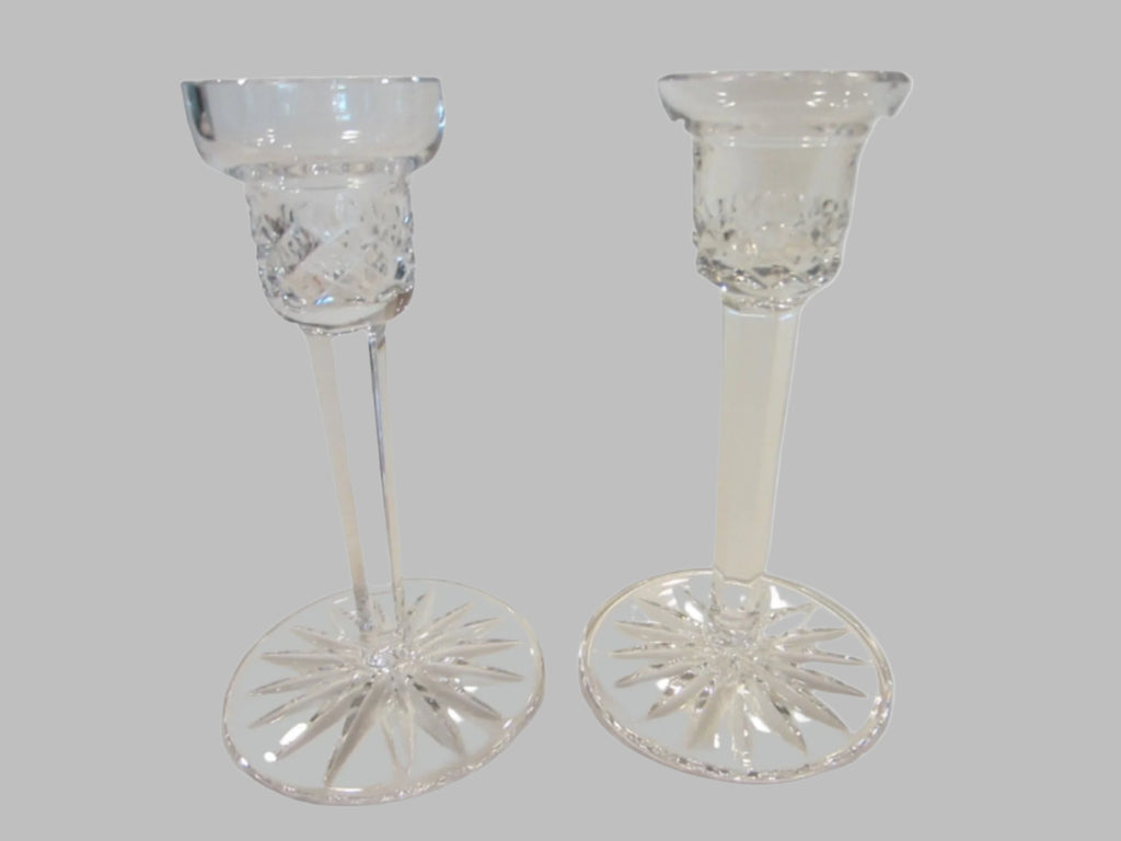 Waterford Pair Of Crystal Candlesticks – Designer Unique Finds