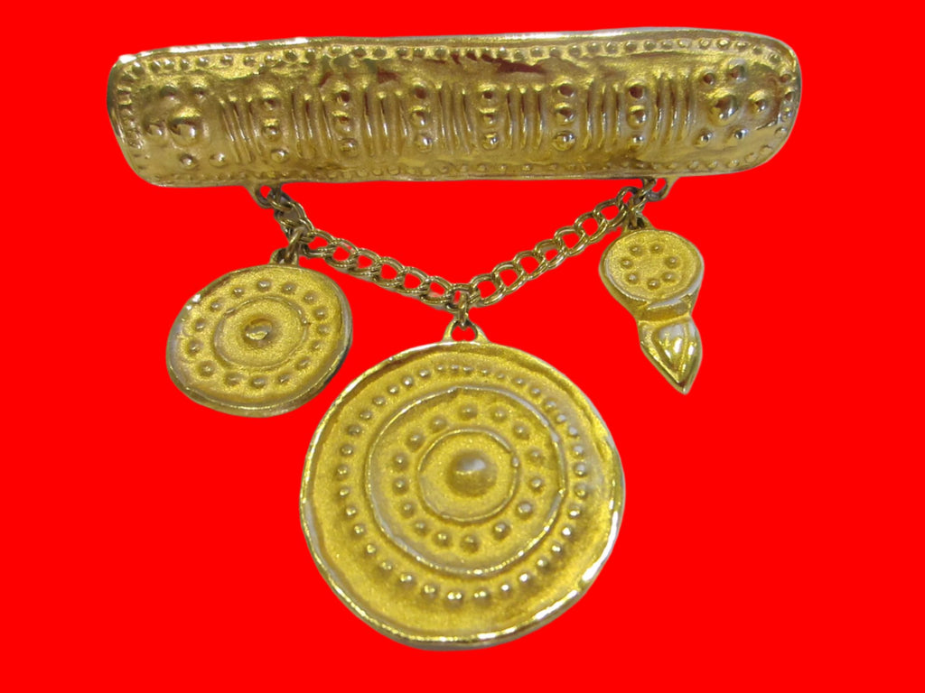 Givenchy Charms Bar Brooch On Link Chain – Designer Unique Finds