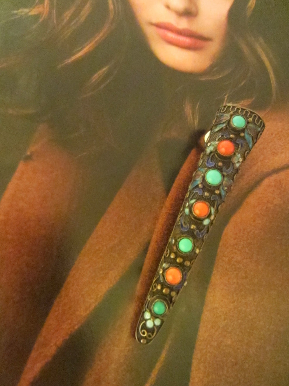 Silver Mesh Finger Guard Gold Plated Precious Gem Stones – Designer ...