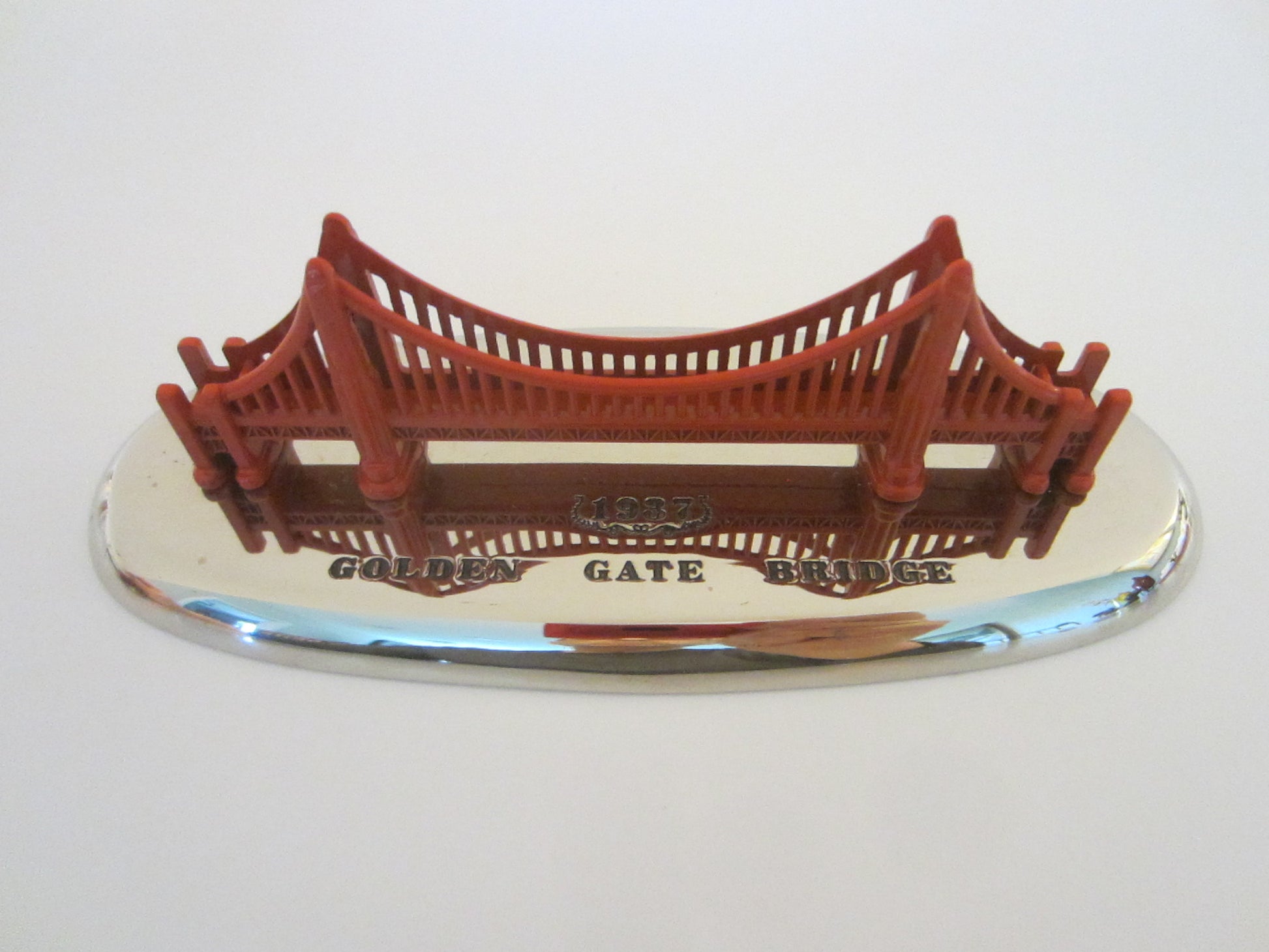 Golden Gate Bridge Monumental Red Metal Modern Statue Paperweight ...