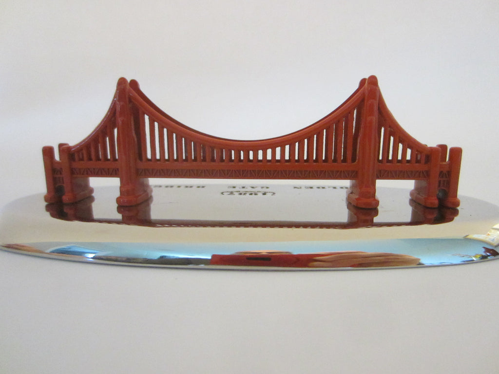 Golden Gate Bridge Monumental Red Metal Modern Statue Paperweight ...