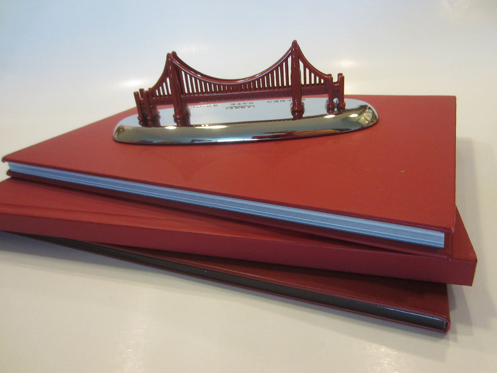 Golden Gate Bridge Monumental Red Metal Modern Statue Paperweight ...