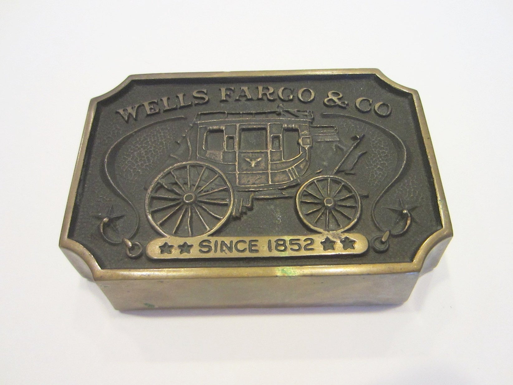 Wells Fargo Co Bronze Coach Paperweight Scripted – Designer Unique Finds