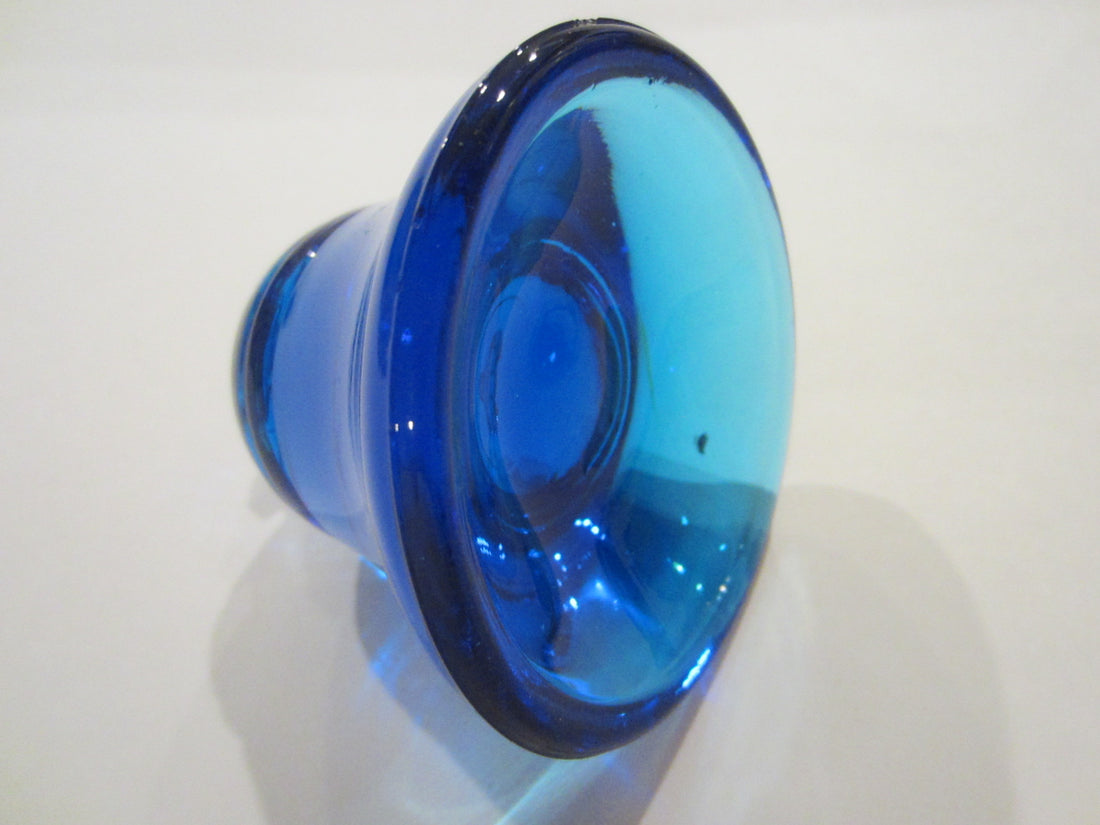 Blue Bell Pressed Glass Mid Century Modern Paperweight – Designer ...