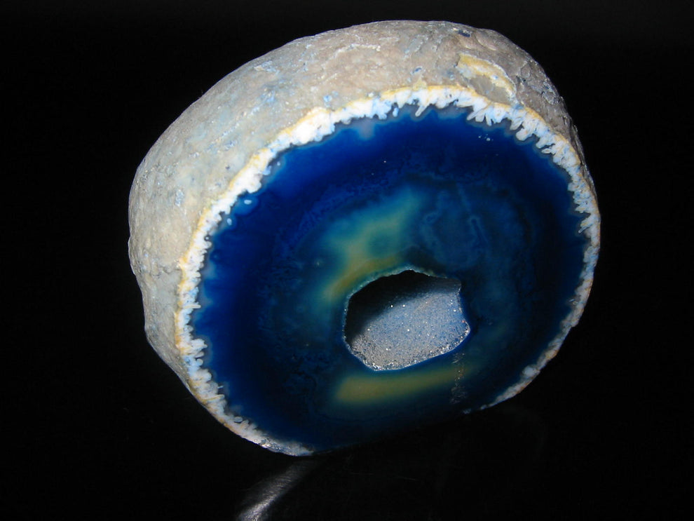 Icy Cut Blue Agate Brazilian Geode – Designer Unique Finds