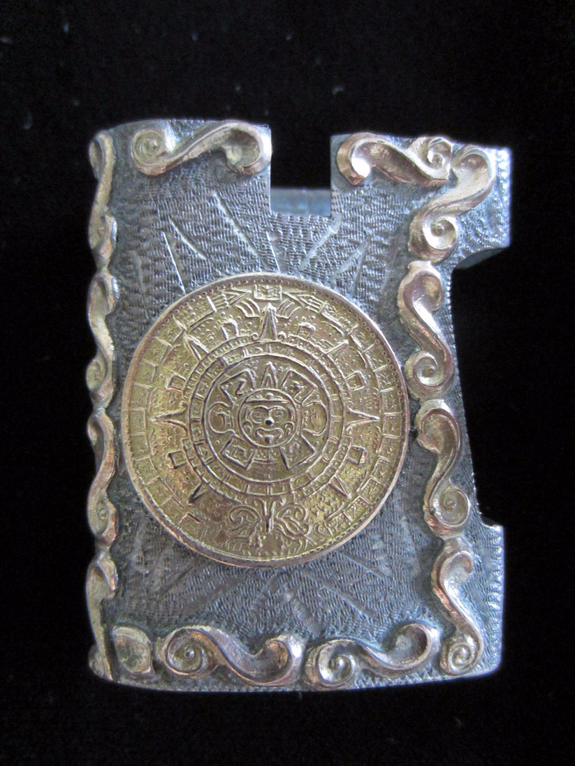 Colonial Style Bronze Match Box Holder Figurative Sundial Design ...