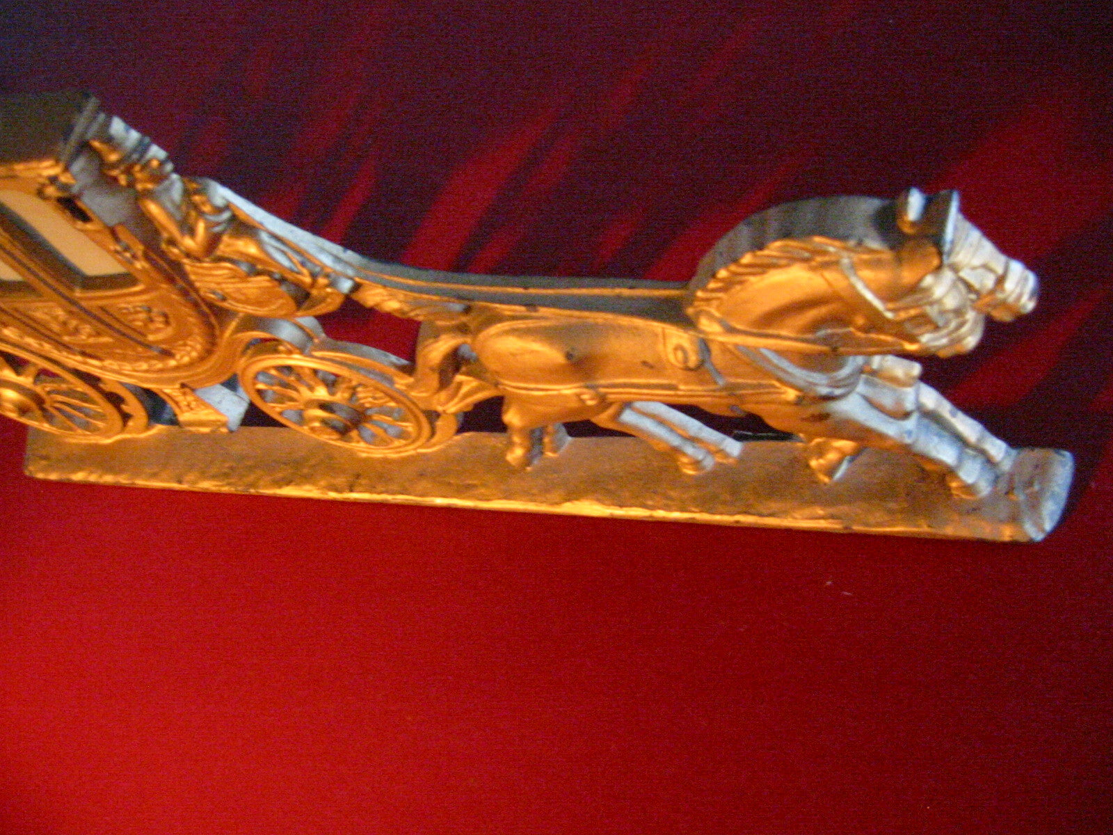 Art Deco Equestrian Spanora Stage Coach Nightlight Brass Lamp ...