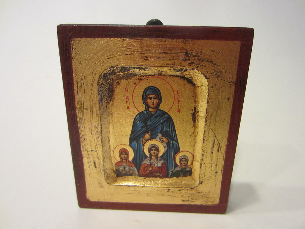 Religious Icon Hand Made In Greece Gold Painted Scripted – Designer ...