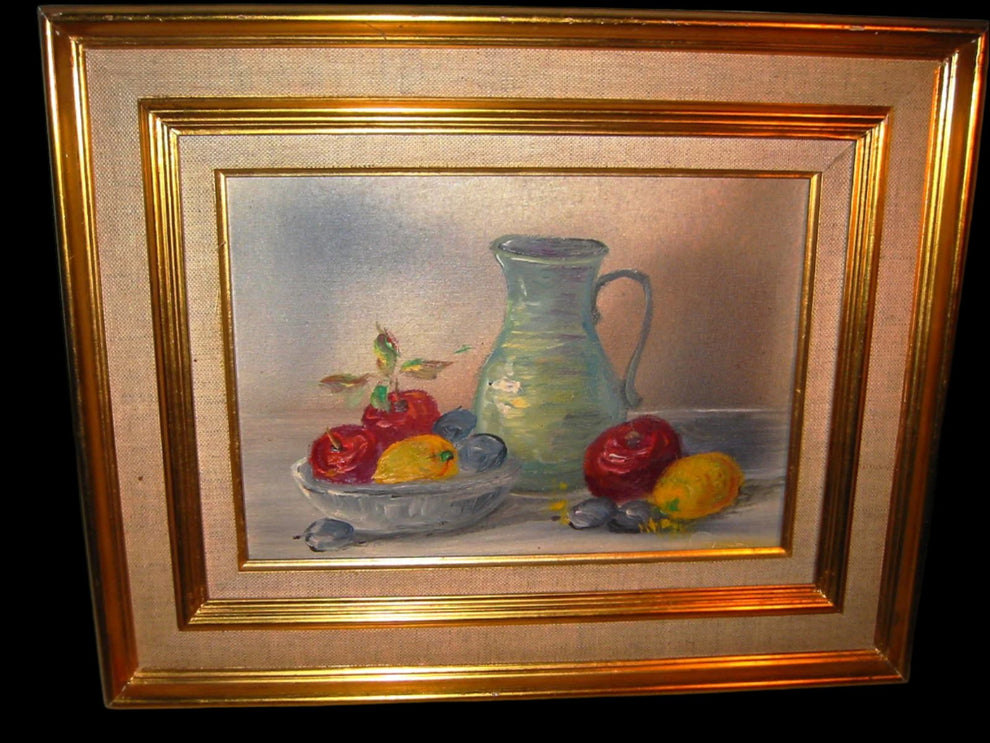 Leo Ritter Austrian Still Life Fruits Signed Oil On Canvas – Designer ...