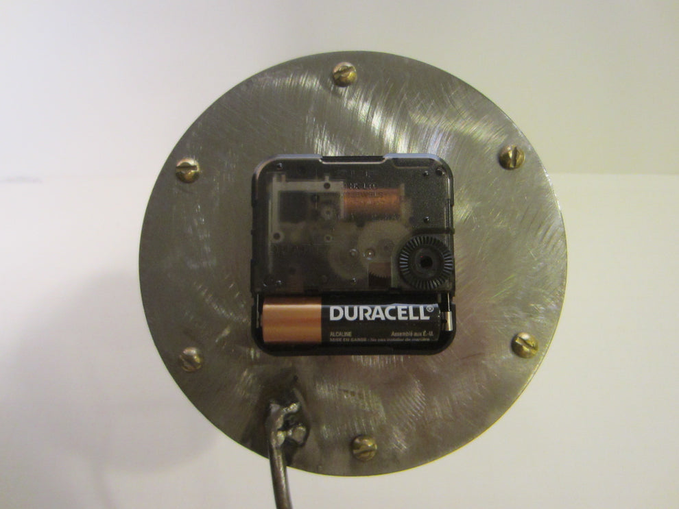 Modern Pedestal Abstract Juxtaposition Round Dial Quartz Clock ...