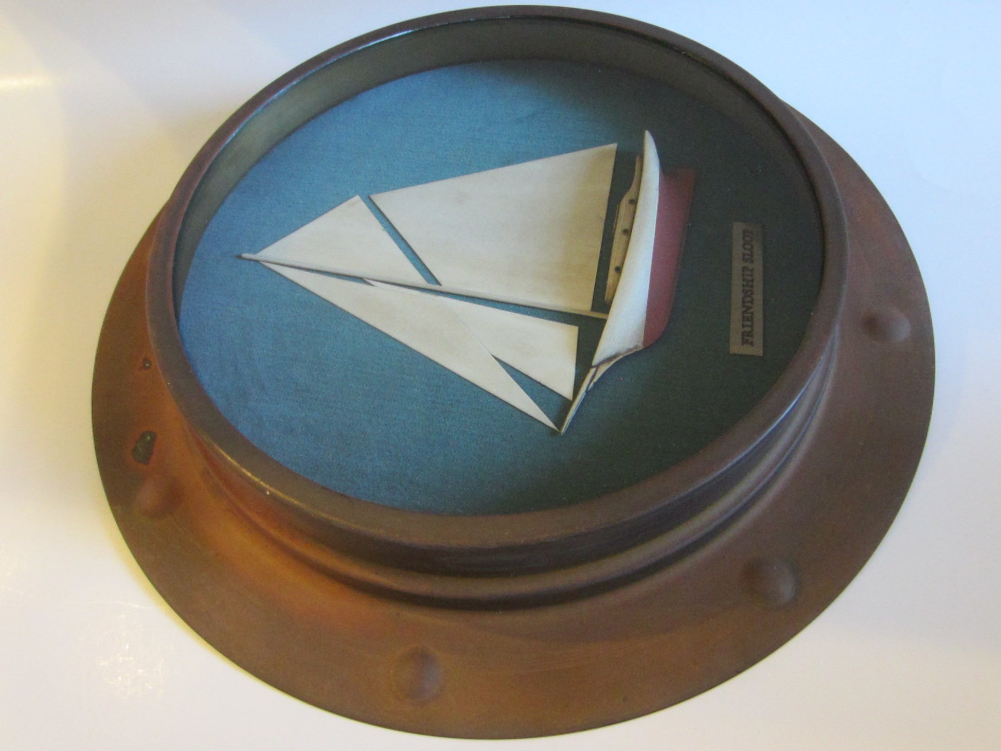 Friendship Sloop Model Sailboat Copper Frame Art By Seaway Production ...