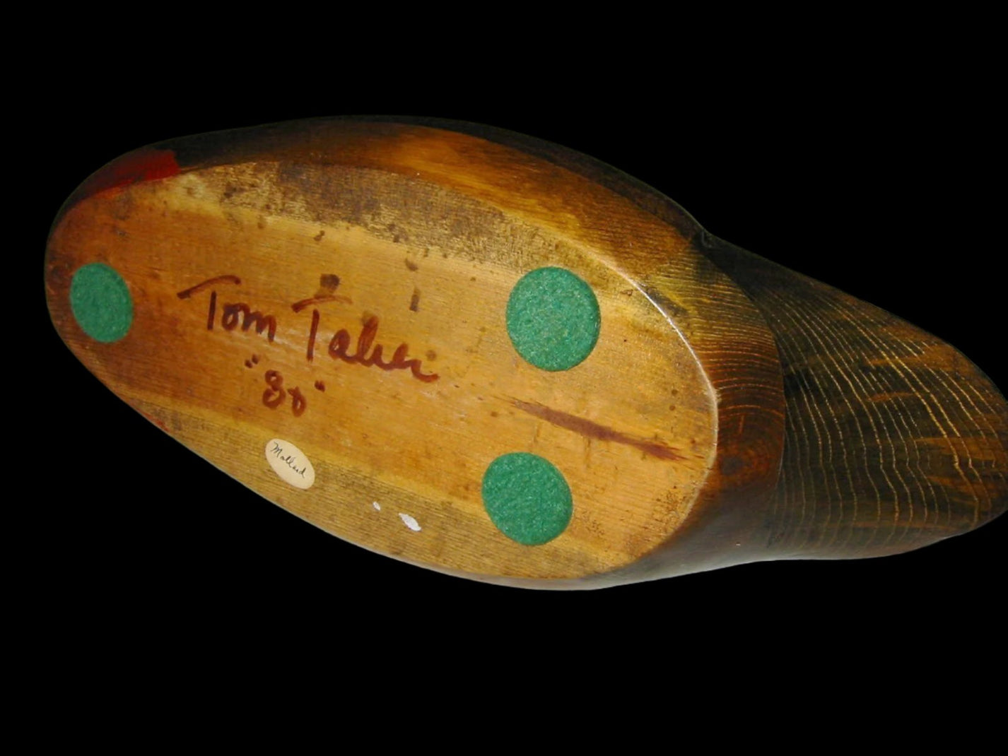 Tom Taber Duck Decoy Hand Decorated Colored Signed Sculpture – Designer ...