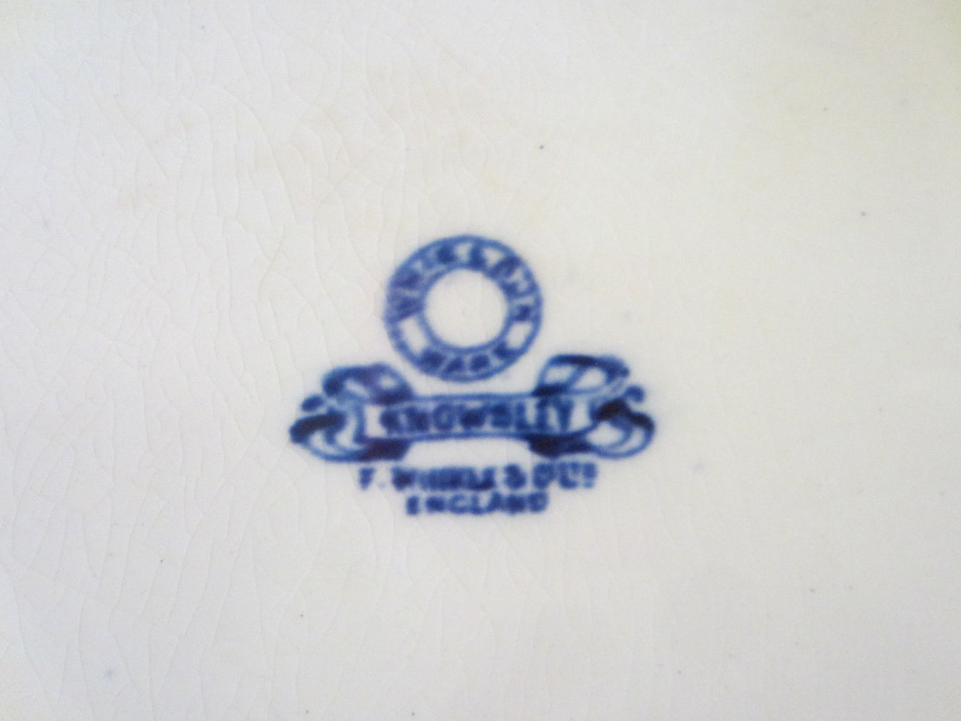 F Winkle Co England Porcelain Floral Blue White Charger – Designer ...