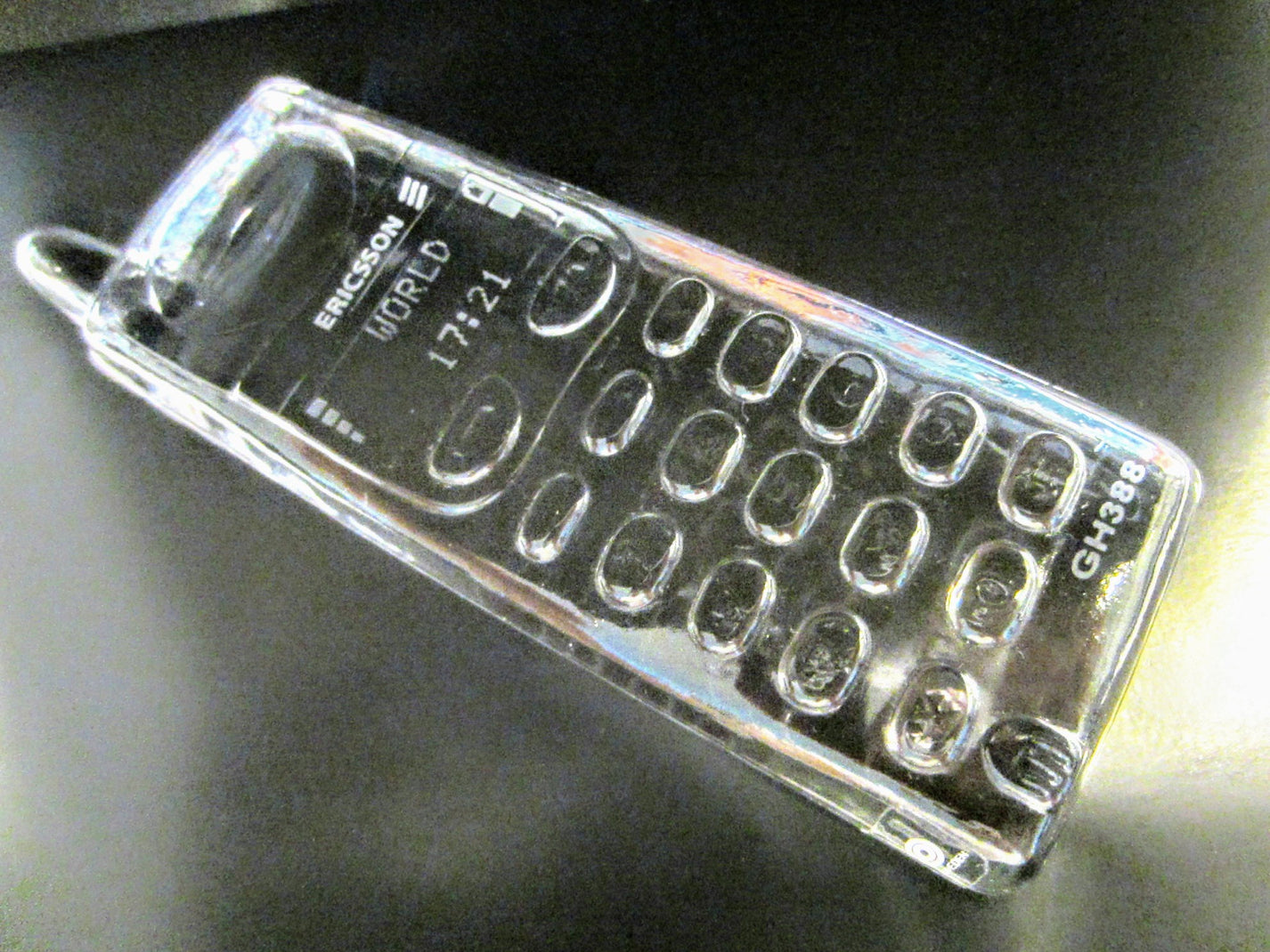 Nybro Sweden Ericsson World Cordless Phone Crystal Paperweight ...