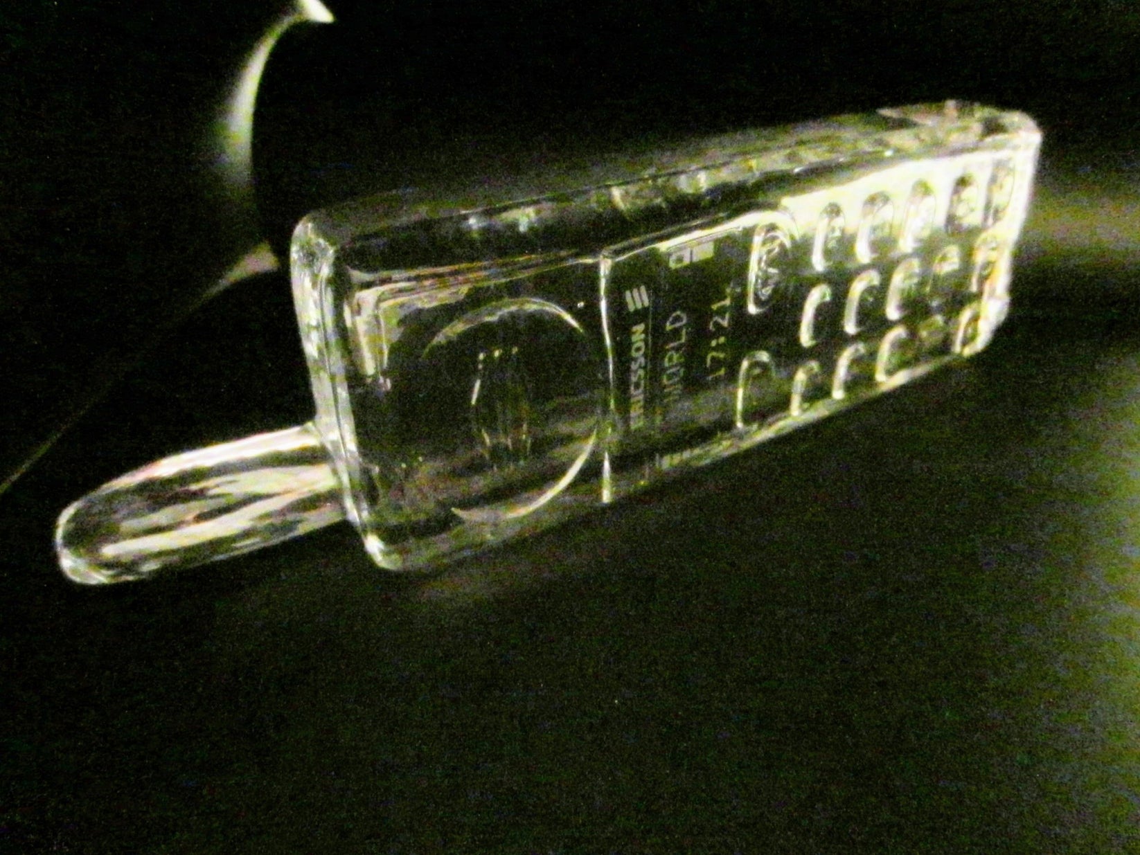 Nybro Sweden Ericsson World Cordless Phone Crystal Paperweight ...