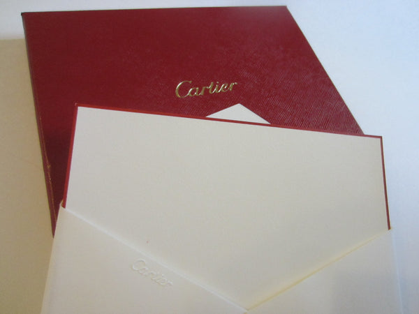 Cartier Box Of Red Note Cards And Envelopes – Designer Unique Finds