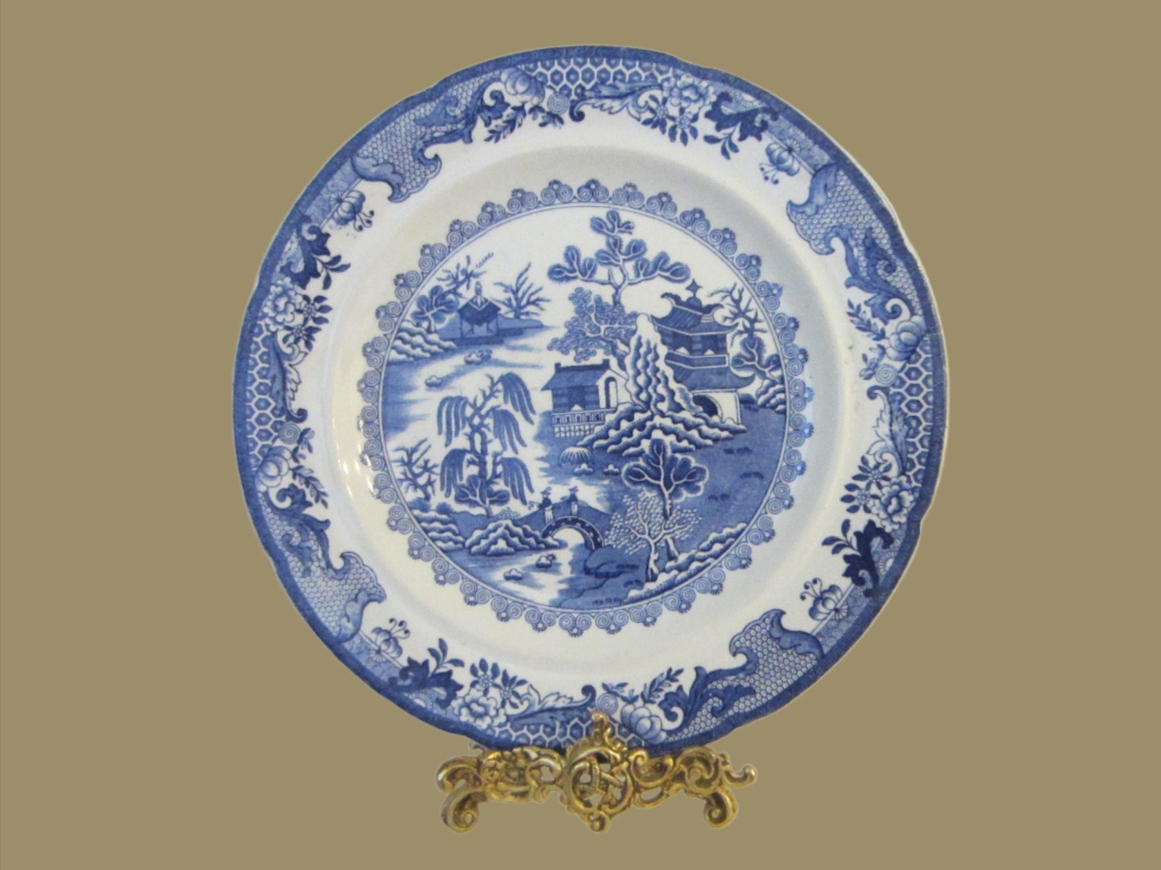 Masons Ironstone China England Signature Transfer Blue Plates ...