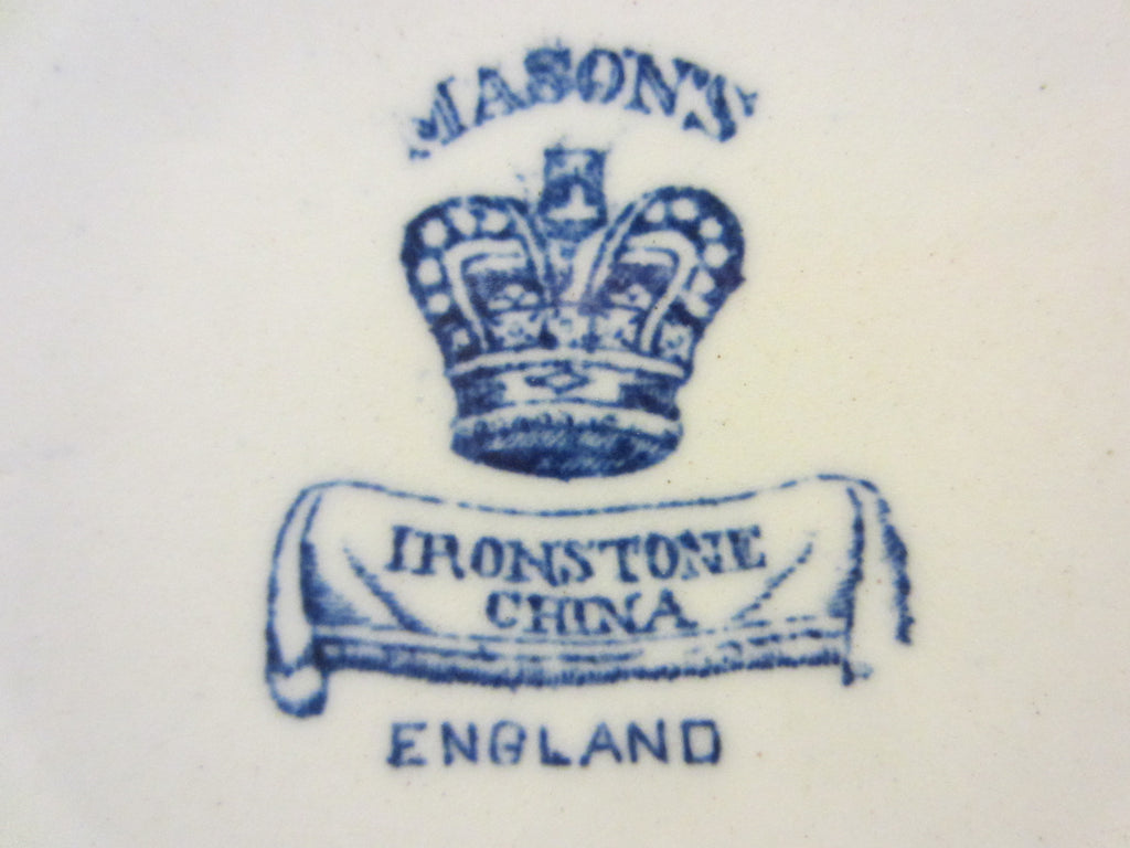 Masons Ironstone China England Signature Transfer Blue Plates ...