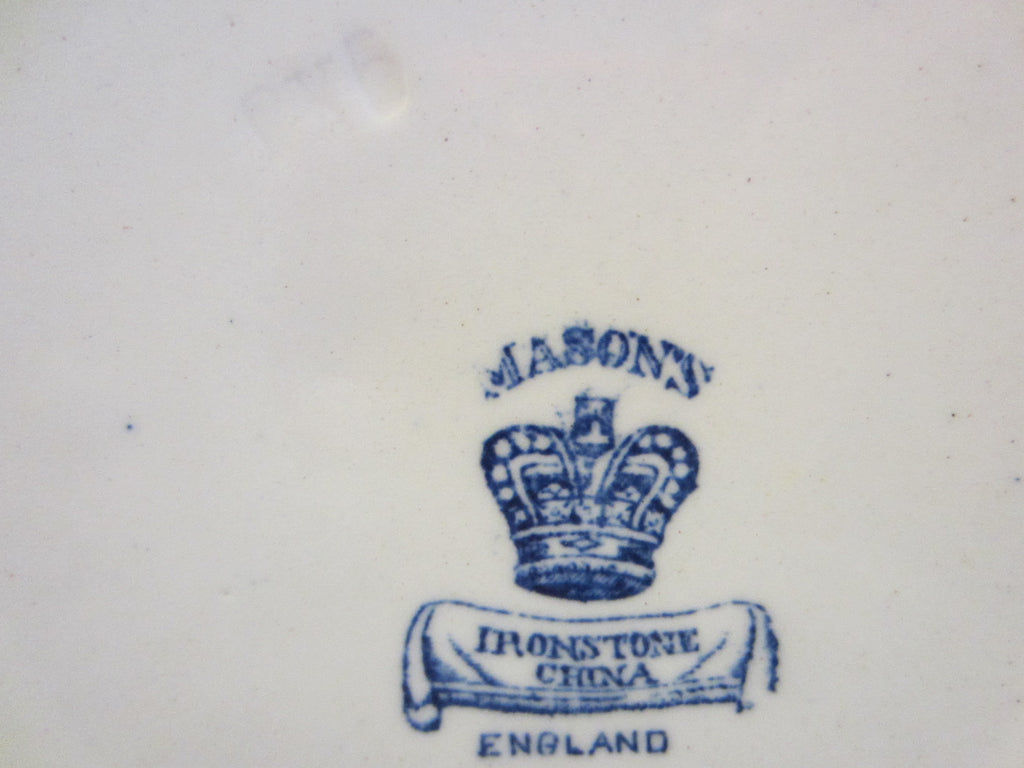 Masons Ironstone China England Signature Transfer Blue Plates ...