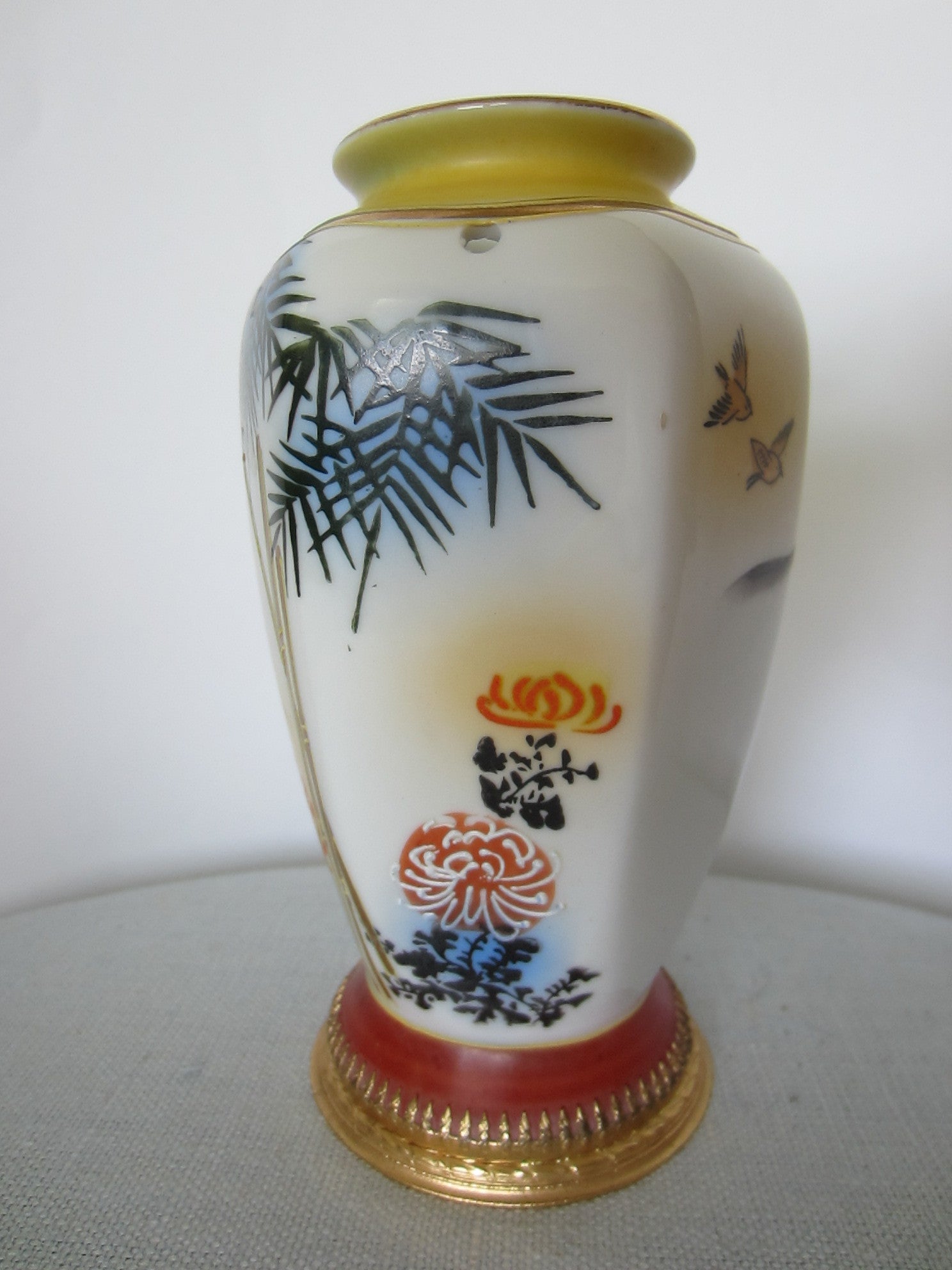 Western Germany Aerozon Original Chinoiserie Hand Painted Baluster Vas ...