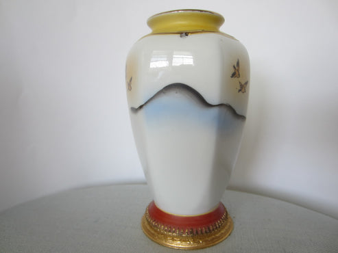 Western Germany Aerozon Original Chinoiserie Hand Painted Baluster Vas ...