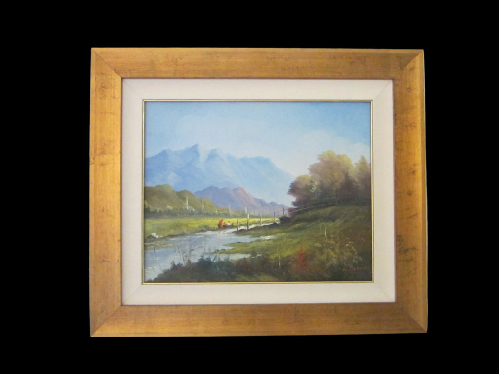 Andres Orpinas Landscape Impressionist Signed Oil On Canvas – Designer ...
