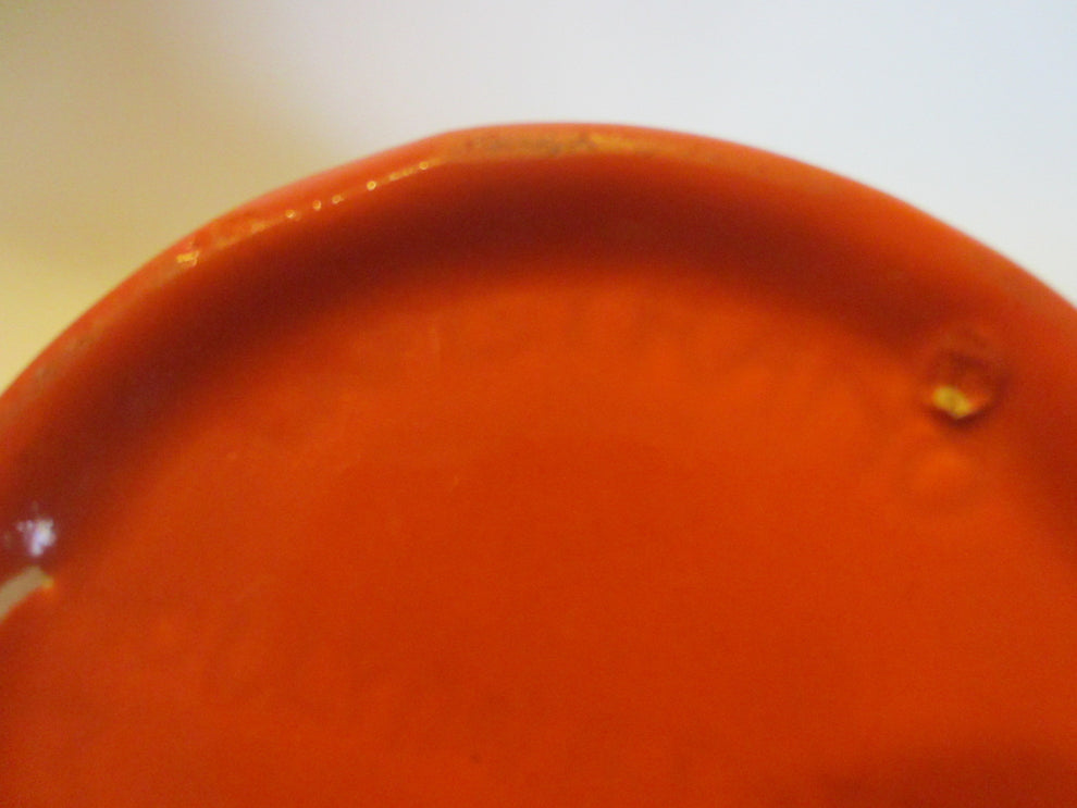 California Pottery Orange Ceramic Signature Bowl – Designer Unique Finds