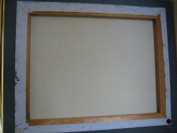 Xavier Rabous Impressionist Houseboat Fisherman Signed Oil on Canvas ...