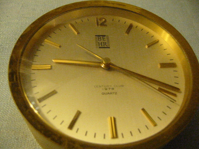 Behr Century Club Swiss Cylinder Ship Clock Mid Century Marked Dated ...