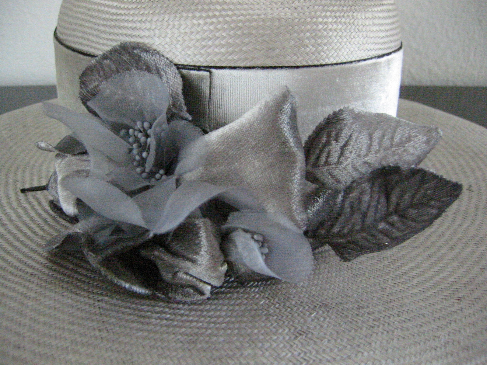Designer Joe Bill Miller Silver Gray Floral Hat – Designer Unique Finds