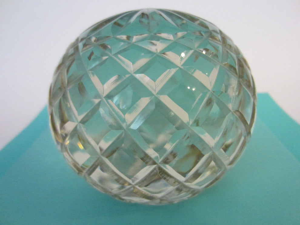 Diamond Cut Globe Glass Sphere – Designer Unique Finds