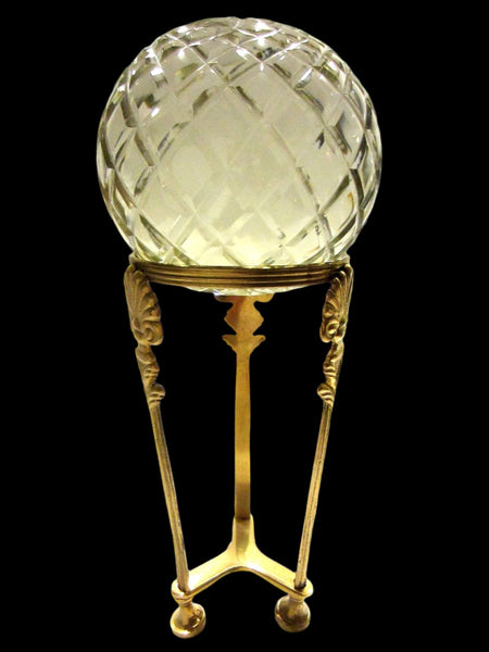 Crystal Diamond Cut Globe Sphere – Designer Unique Finds
