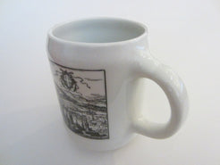 Vienna Austria Muller Co Linz Coffee Mug Black on White Panoramic City ...