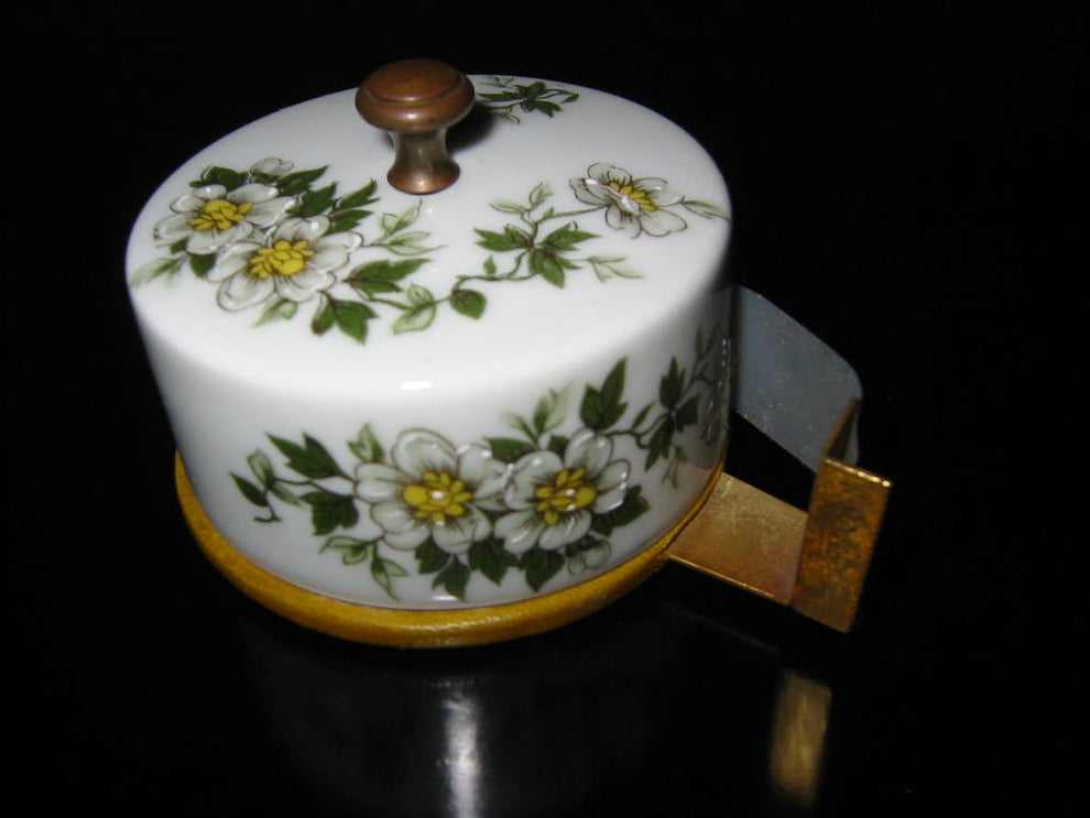 Porcelain Artistique F M Limoges France Desk Set Floral Enameling ...