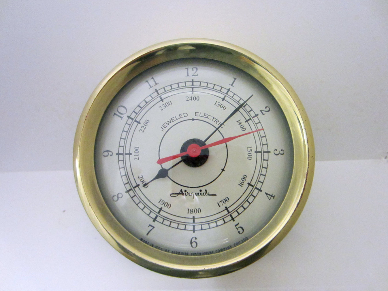 Jeweled Electric Airguide Chicago Junghans Brass Ship Clock – Designer ...