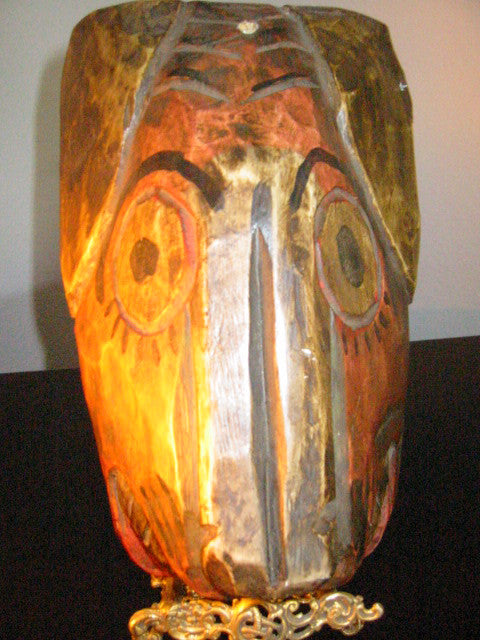 Ceremonial Hand Carved Painted Modern Ethnic Mask – Designer Unique Finds