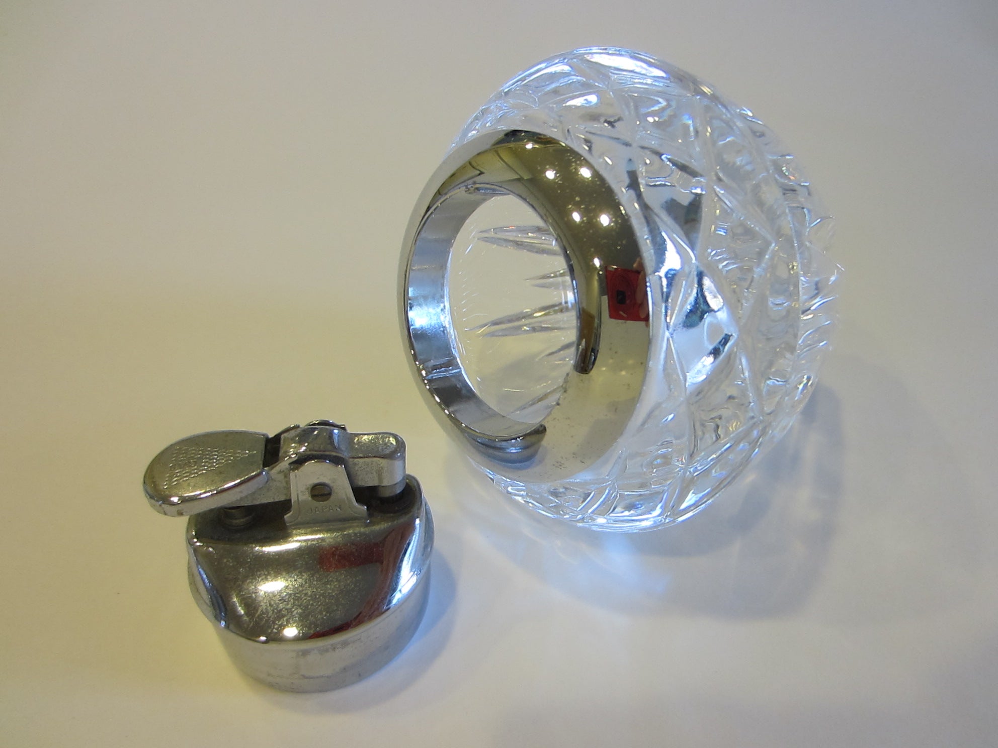 Crystal Table Lighter Japan Movable Top – Designer Unique Finds