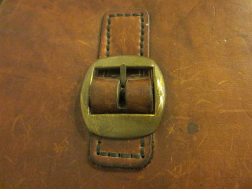 Tan Leather Postman Brass Buckle Backpack – Designer Unique Finds