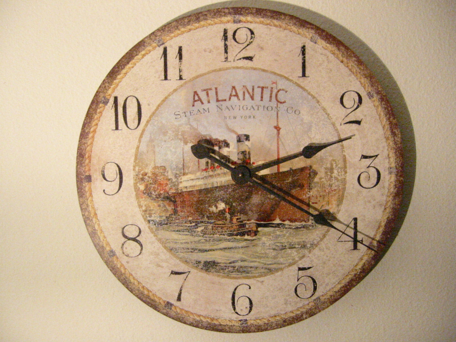 Timeworks Decorative Wall Clock Atlantic Steam Navigation – Designer ...