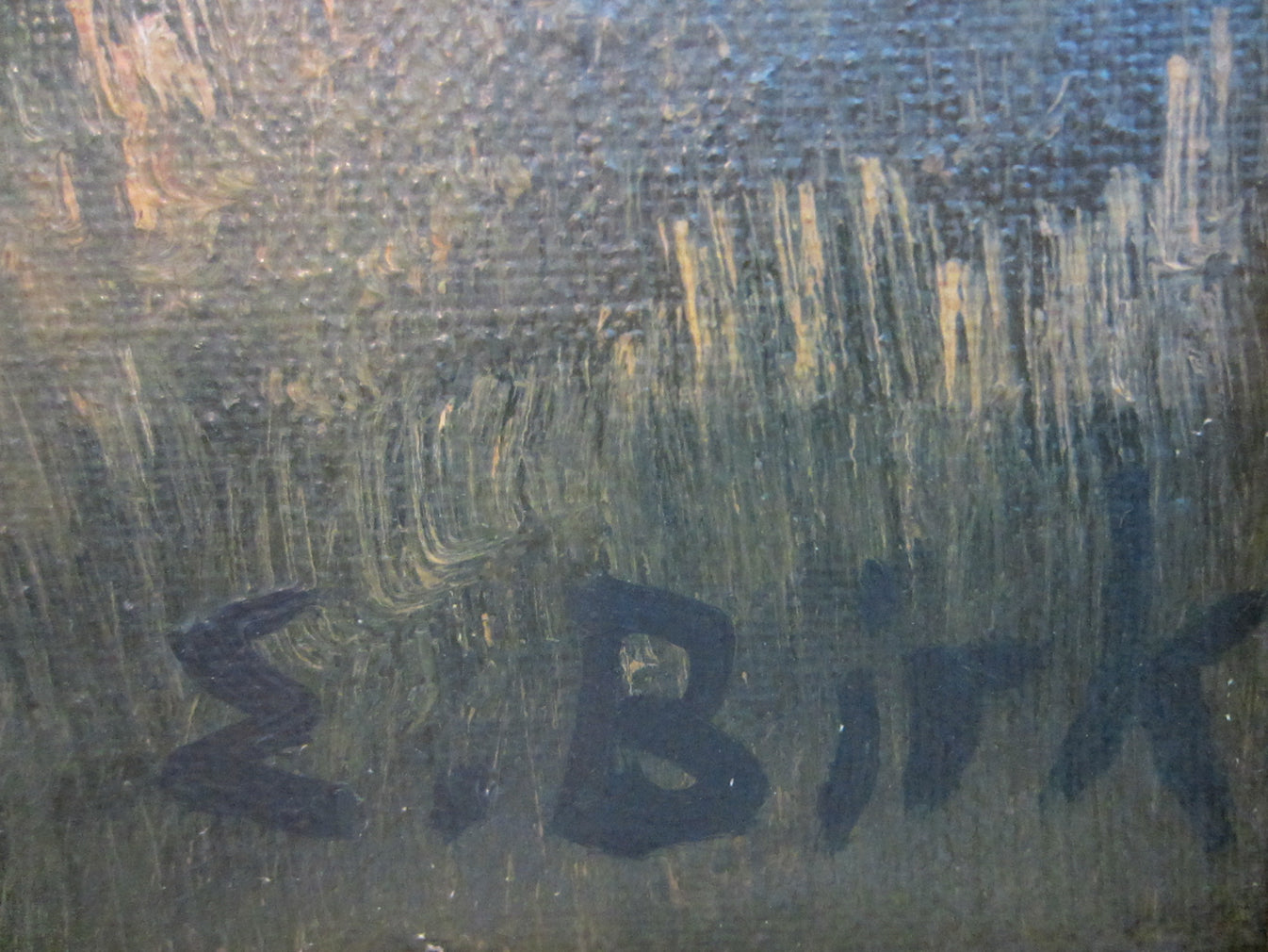 E Birk Dutch Landscape Impressionist Signed Oil On Canvas – Designer ...