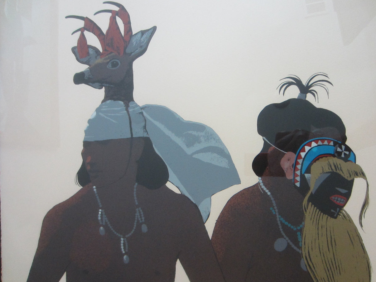 Louis De Mayo Signed Serigraph Limited Edition The Yaqui Deer Dancer ...